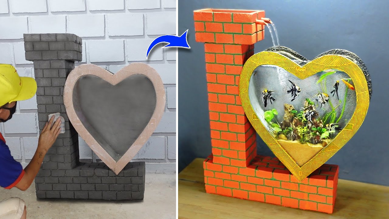 How to present your LOVE by Making Heart Aquarium - YouTube
