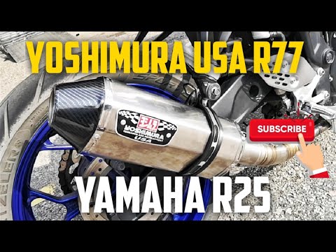 #53 Yoshimura R77 Exhaust on Yamaha R3 (R25) | Aiman Bikers Garage - YouTube