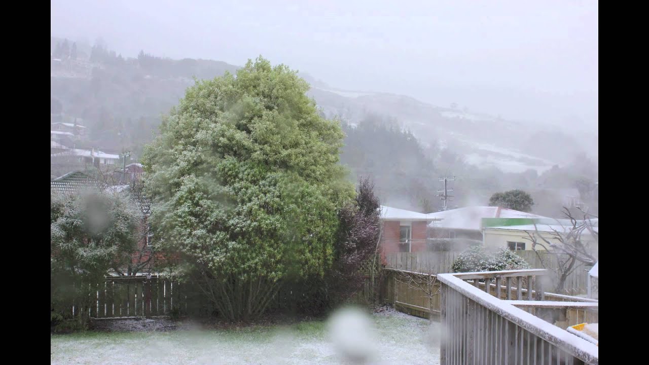 Dunedin Snow Timelapse - YouTube