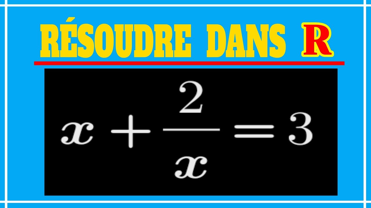 COMMENT RÉSOUDRE UNE ÉQUATION AVEC UNE FRACTION - YouTube