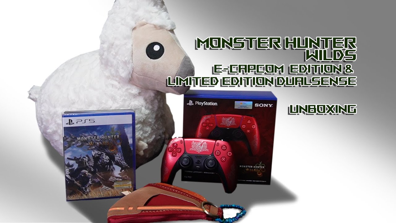 Unboxing Monster Hunter Wilds Limit Edition Dualsense Controller & e ...