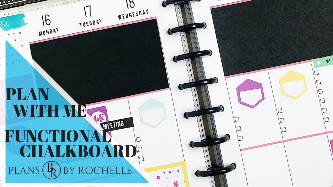 Plan with Me: Functional Chalkboard | Plans by Rochelle - YouTube