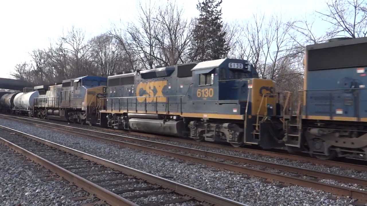 CSX Ex-Conrail SD60I Leading On The Old Main - YouTube