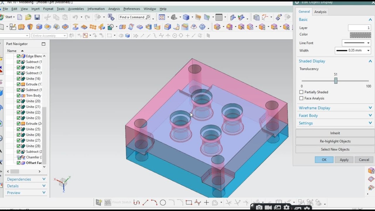 Coupling guide mold designing NX CAD With out Mold Wizard Part 1. How ...