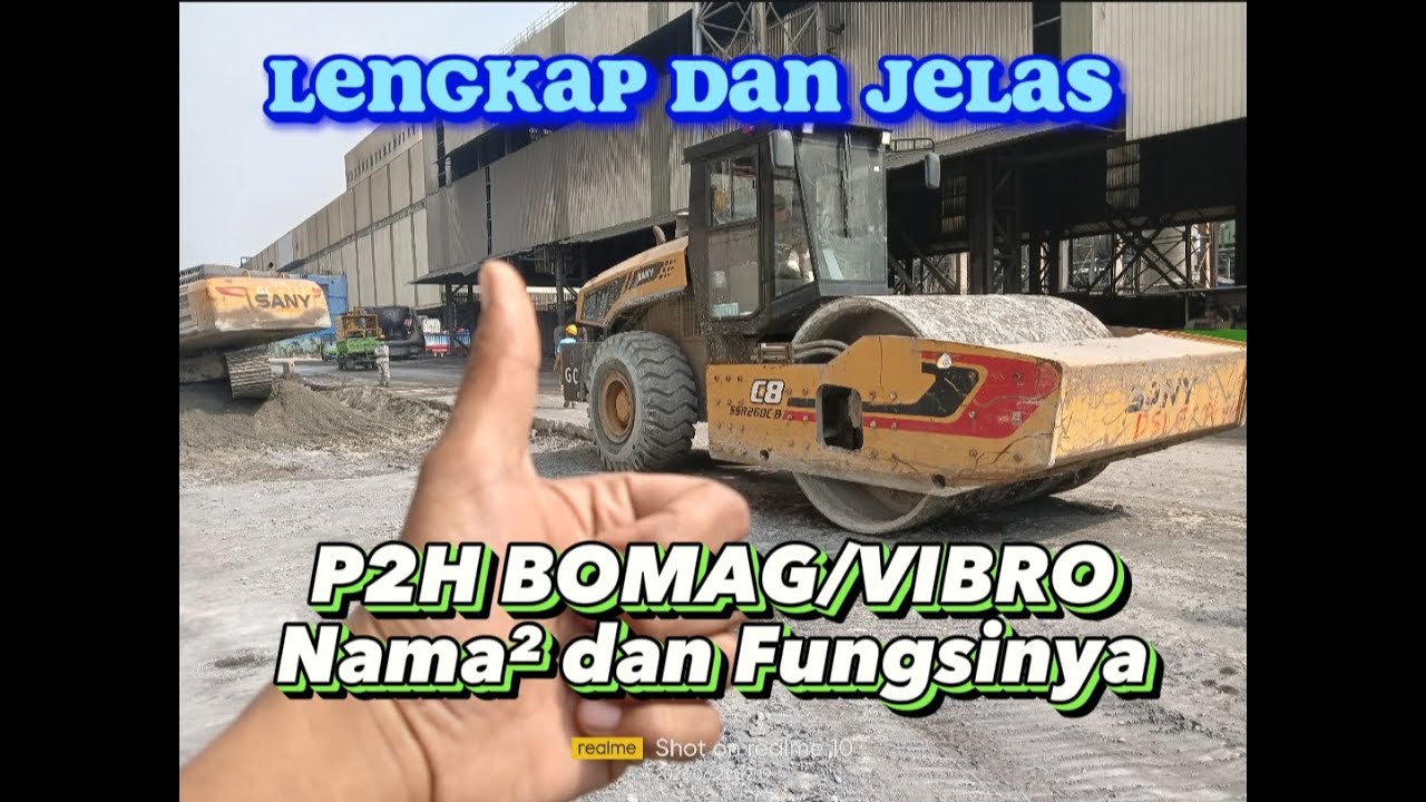Tutorial P2H BOMAG/VIBRO Nama komponen dan fungsi²nya‼️Lengkap untuk Pemulah - YouTube