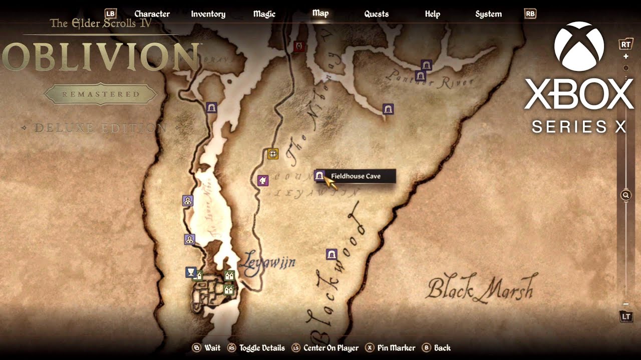 Fieldhouse Cave, TES IV Oblivion Remaster XSX P55 - YouTube