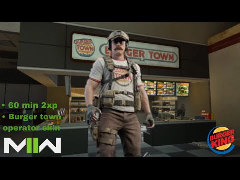 How to get the Burger King skin in mw2 for free (1$) - YouTube