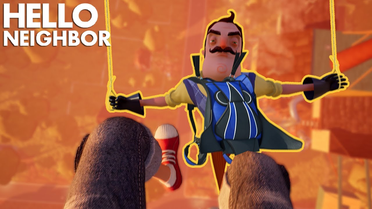 SKYDIVING WITH THE NEIGHBOR!!! | Hello Neighbor (Alpha 4) - YouTube