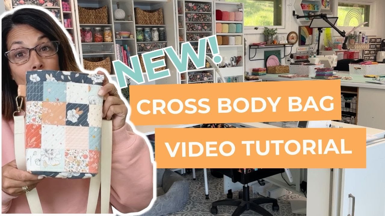 Slim cross body bag tutorial - YouTube