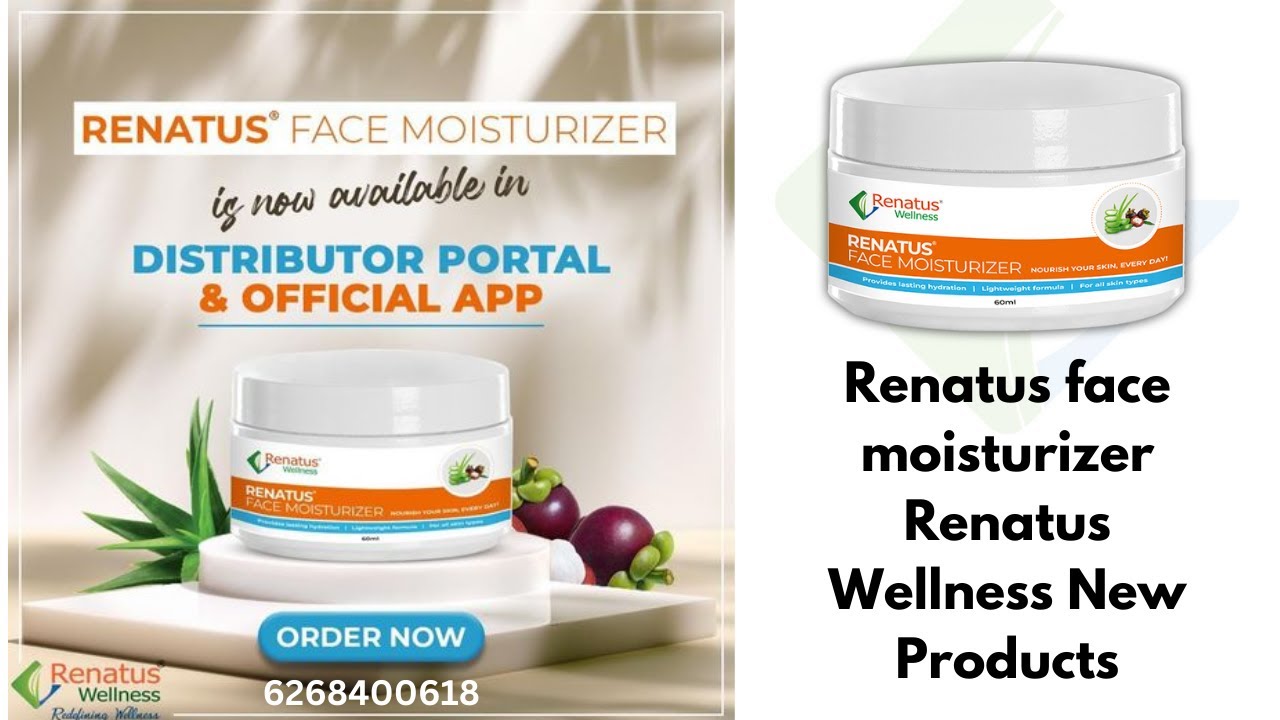 Renatus face moisturizer Renatus Wellness New Products - YouTube