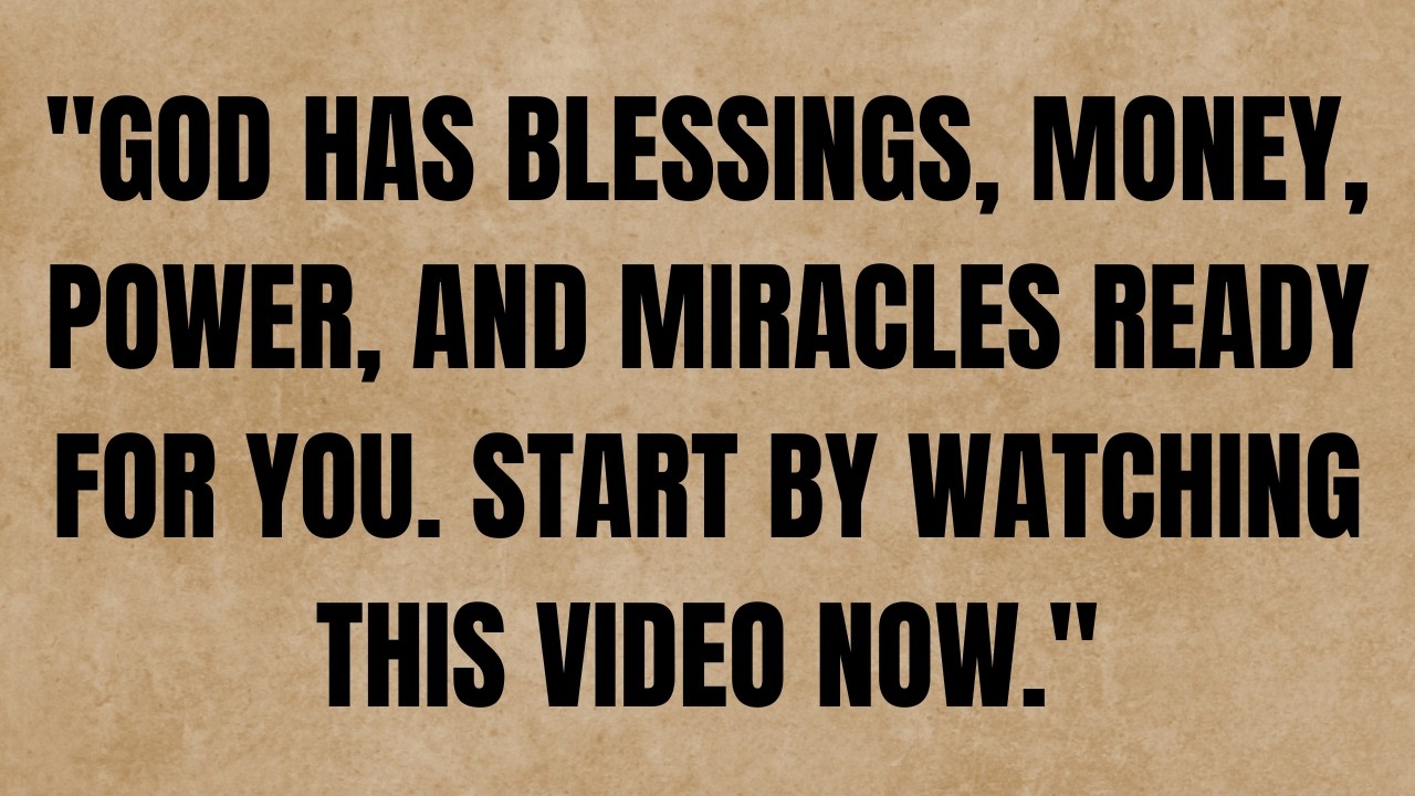 GOD HAS BLESSINGS, MONEY, POWER, AND MIRACLES READY FOR YOU. START BY # ...