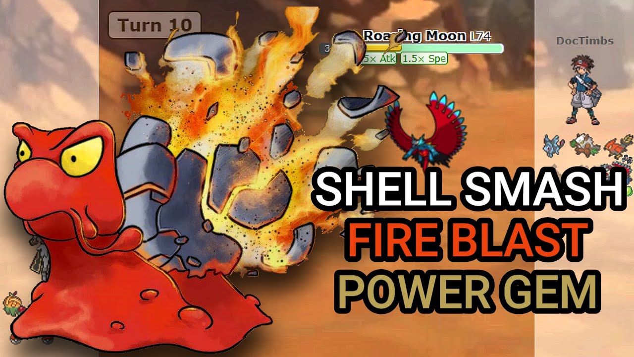 Shell Smash Magcargo Swept (Almost)! (Pokemon Showdown Random Battle ...