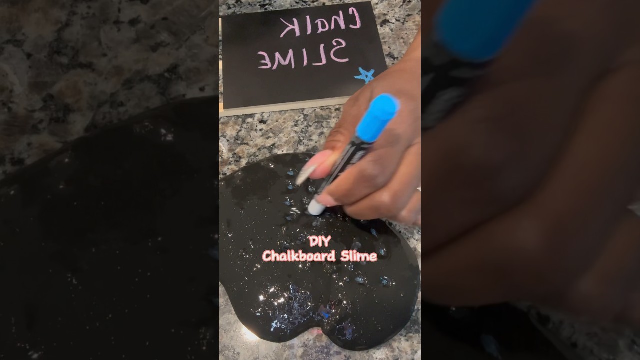 DIY Chalkboard Slime Tutorial - YouTube