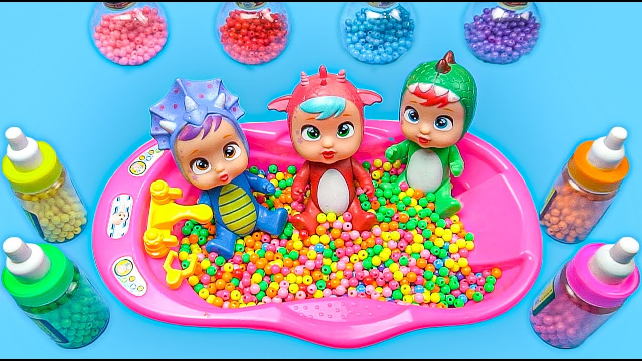 Satisfying ASMR Video - How To Make Barbie Doll Bathtub By Mixing Color ...