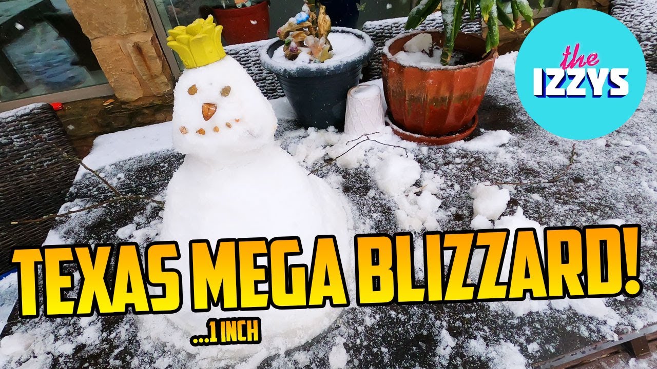 Snow in Texas?! We Make The Biggest Snowman! - YouTube