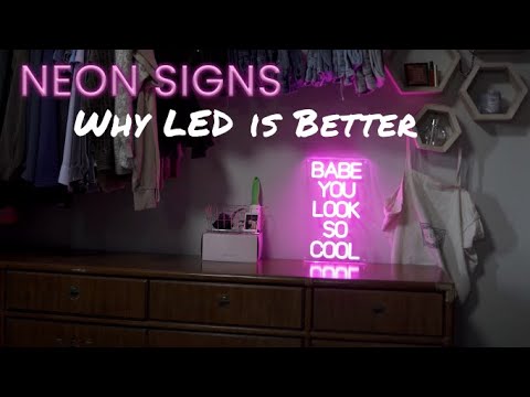 Neon vs LED Signs | Why You Need a Neon Sign in Your Videos ...