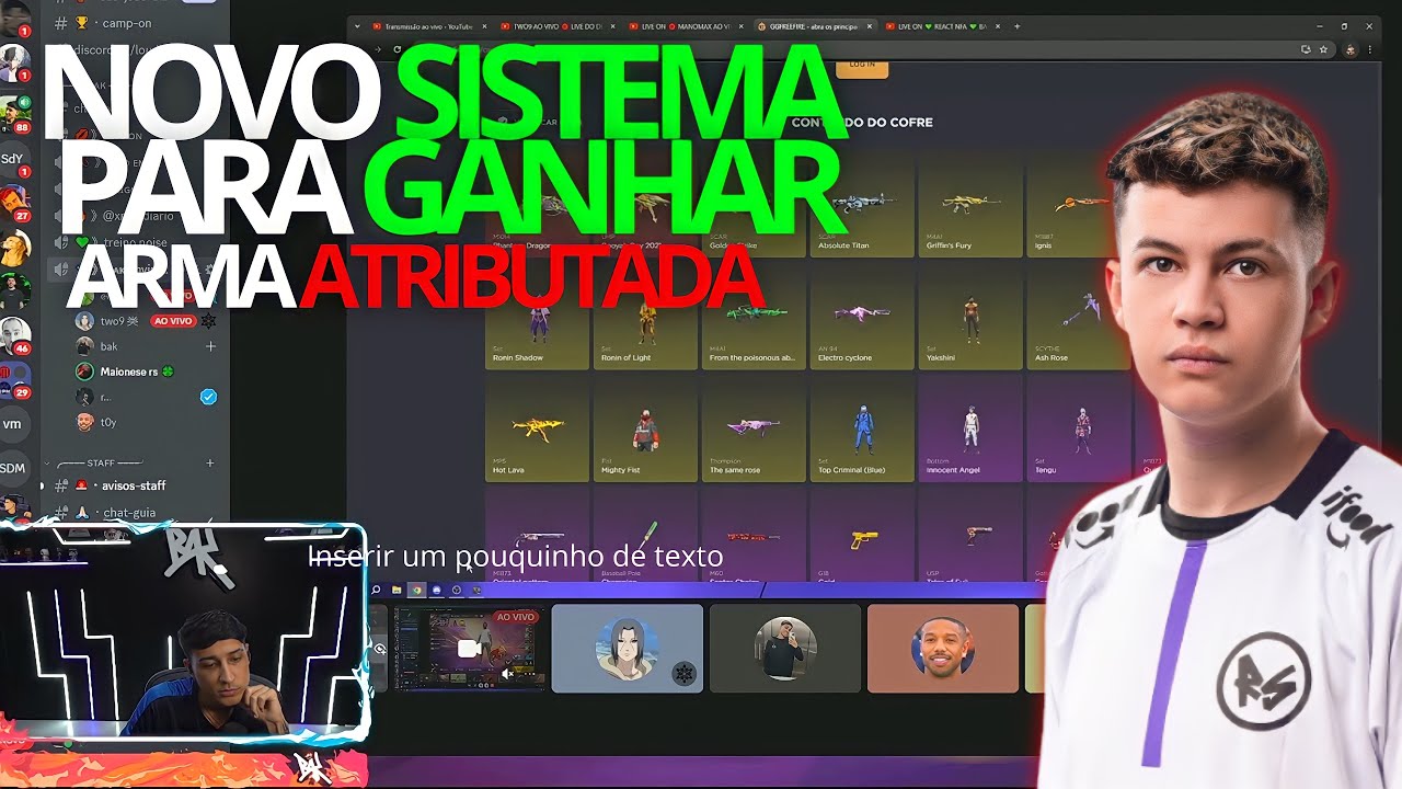 INÉDITO BAK E TWO9 ENCONTROU UM NOVO SISTEMA DE GANHAR SKIN EXCLUSIVA E ...