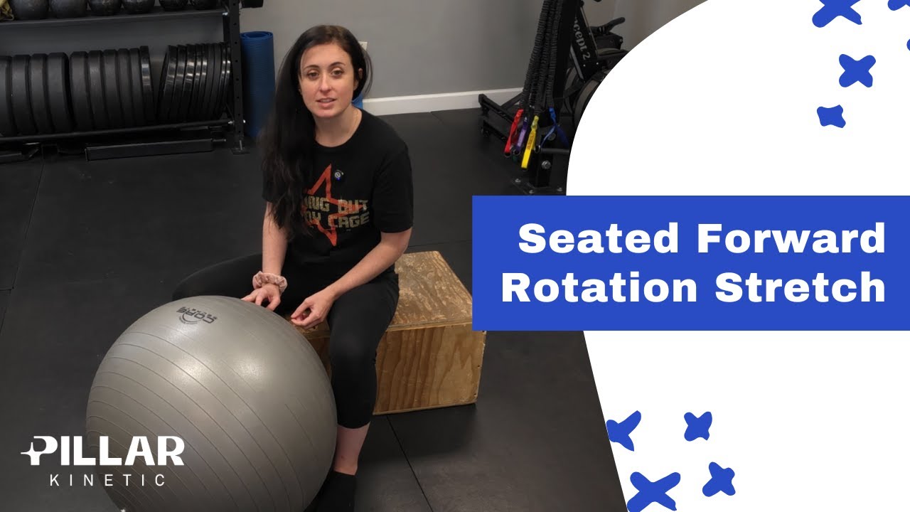 Seated Forward Rotation Stretch - YouTube