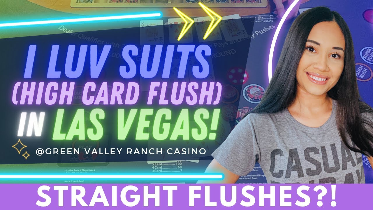 STRAIGHT FLUSHES?! 🤎 HIGH CARD FLUSH | I LUV SUITS POKER IN LAS VEGAS ...