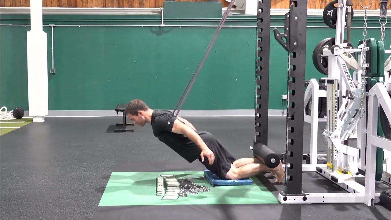 Band Assisted Nordic Hamstring Curls - YouTube
