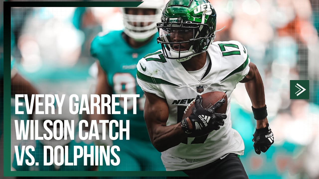 Every Garrett Wilson Catch Vs. Dolphins In Week 18 | New York Jets ...