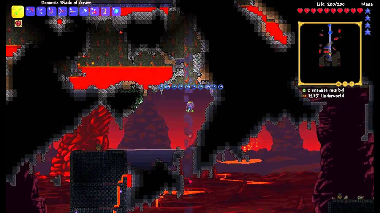 Underworld! Terraria Survival Episode 8 - YouTube