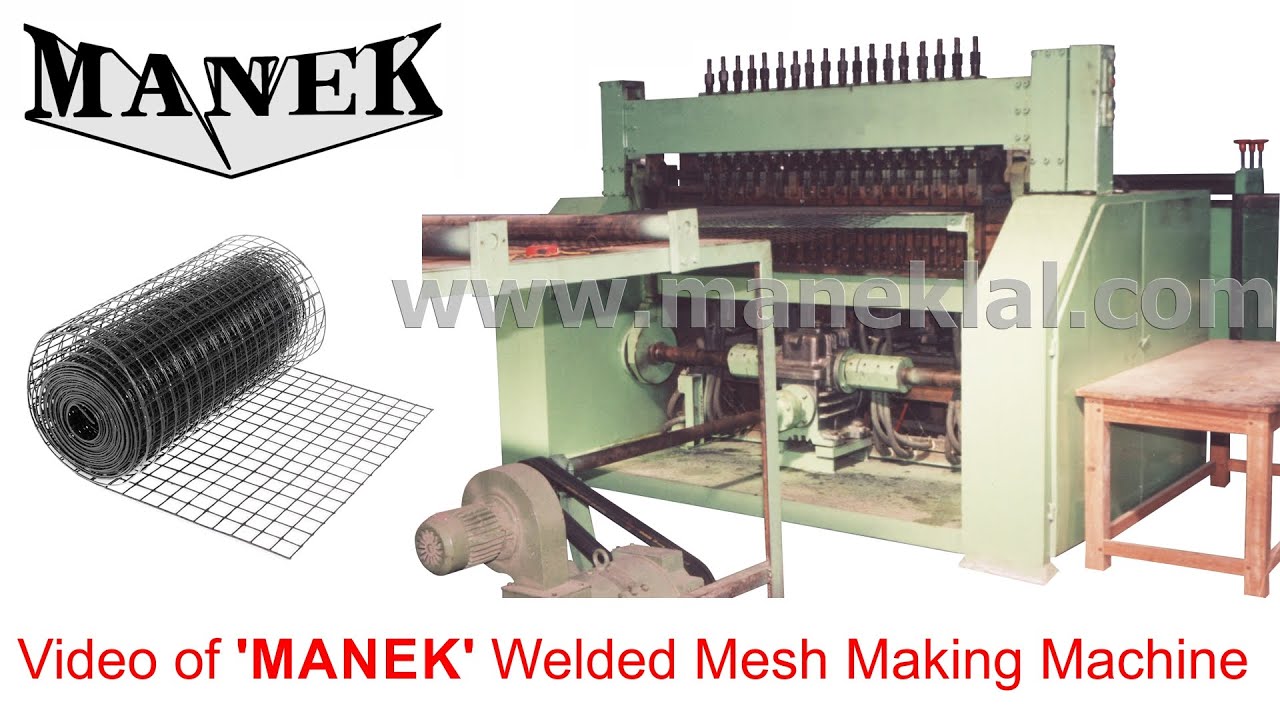 Manek - Welded Mesh Making Machine - YouTube