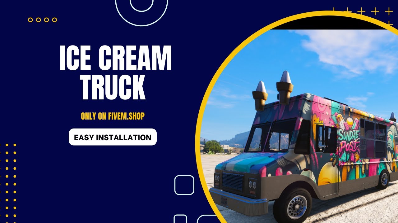 Ice Cream Truck | FiveM Truck #fivem #icecream - YouTube