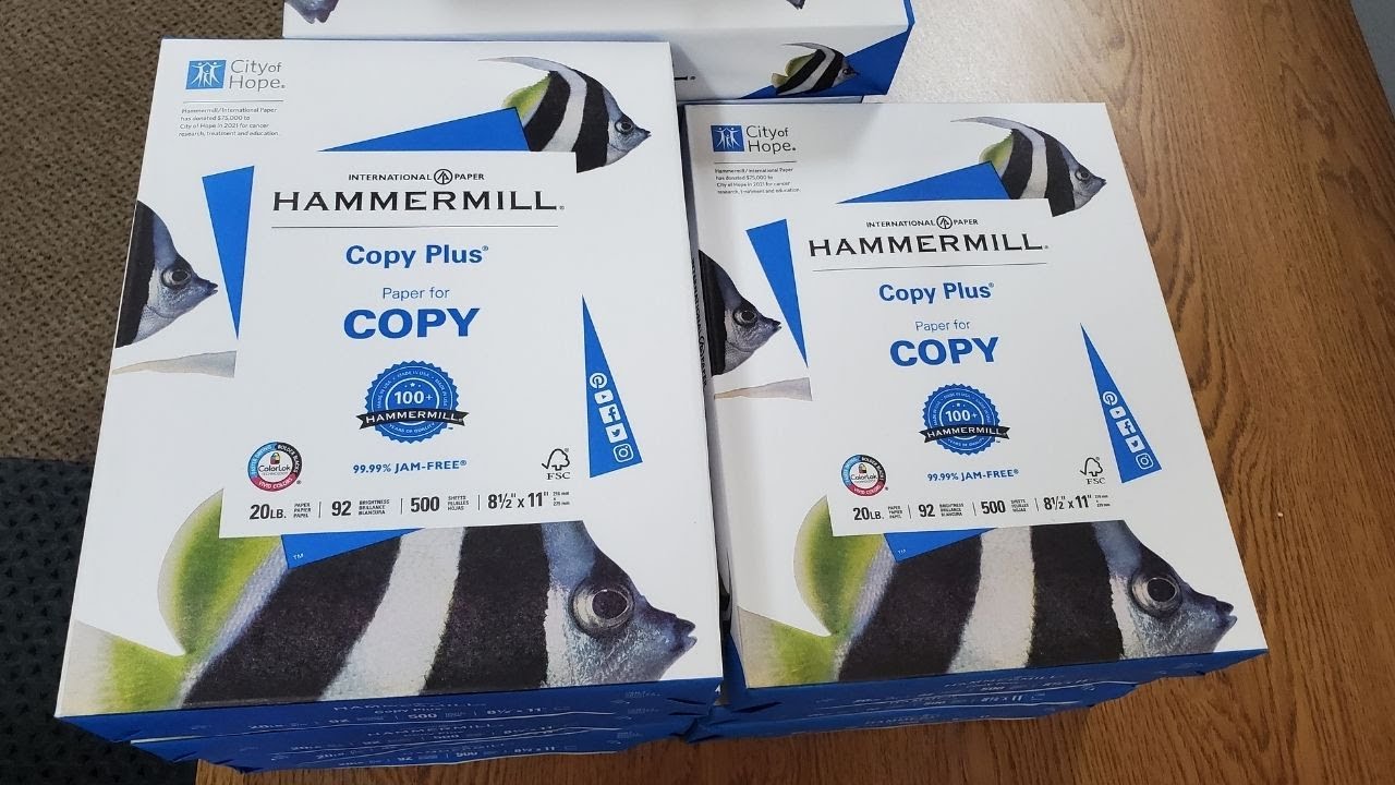 Printer Paper - Hammermill Copy Plus - YouTube