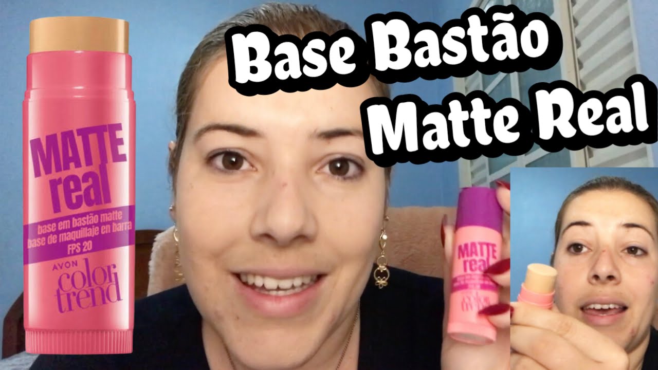 Resenha Base em bastao matte real avon Color trend - YouTube