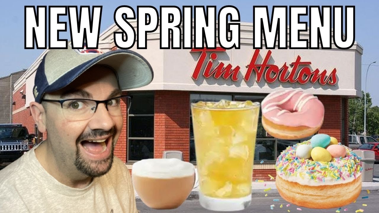 RATING THE NEW TIM HORTONS SPRING MENU ITEMS E123 - YouTube
