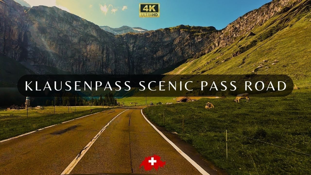 4K Alpine Scenic Drive, Heidi's Hometown Glarus Switzerland - YouTube