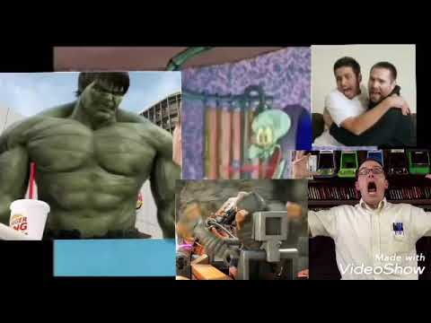 Hulk drop by squidward house (ft sebulba lego version ,avgn nerd, and ...