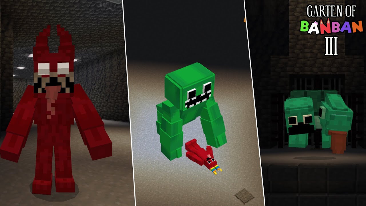 Garten of Banban 3 in Minecraft Map Part 3 Gameplay - YouTube