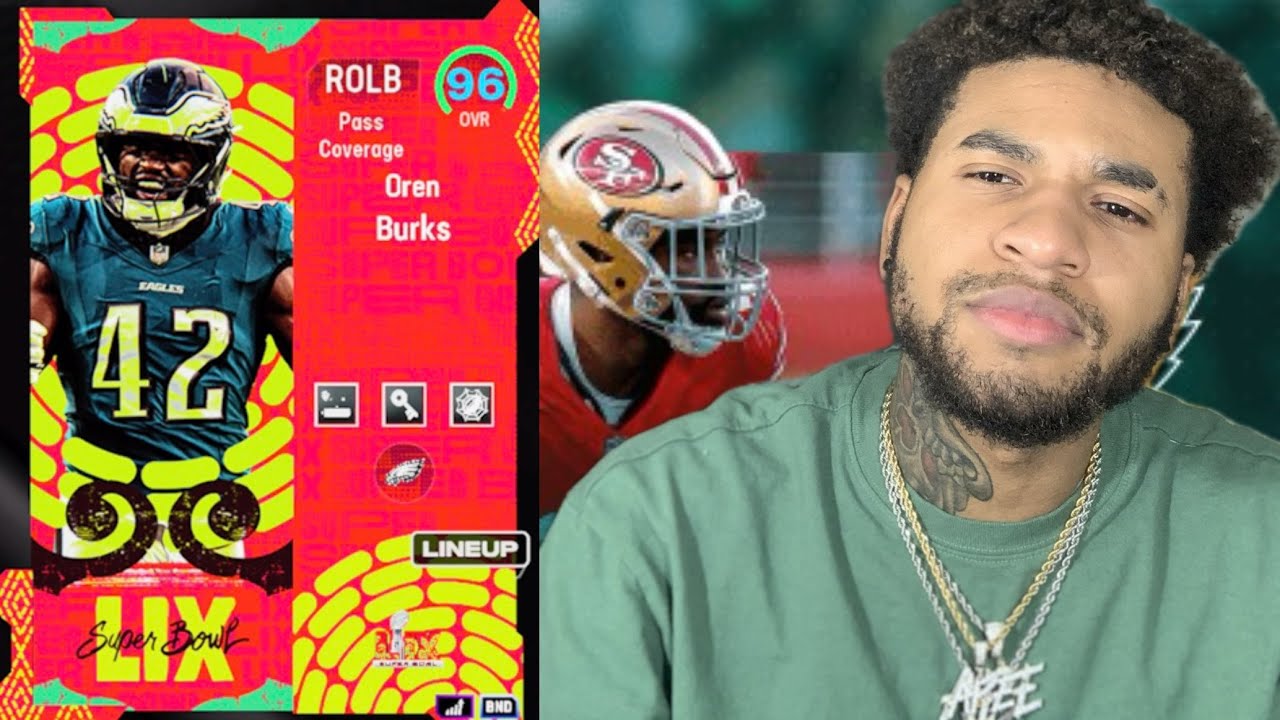 96 OVR Oren Burks + Full Eagles Theme Team | Madden 25 Ultimate Team | - YouTube