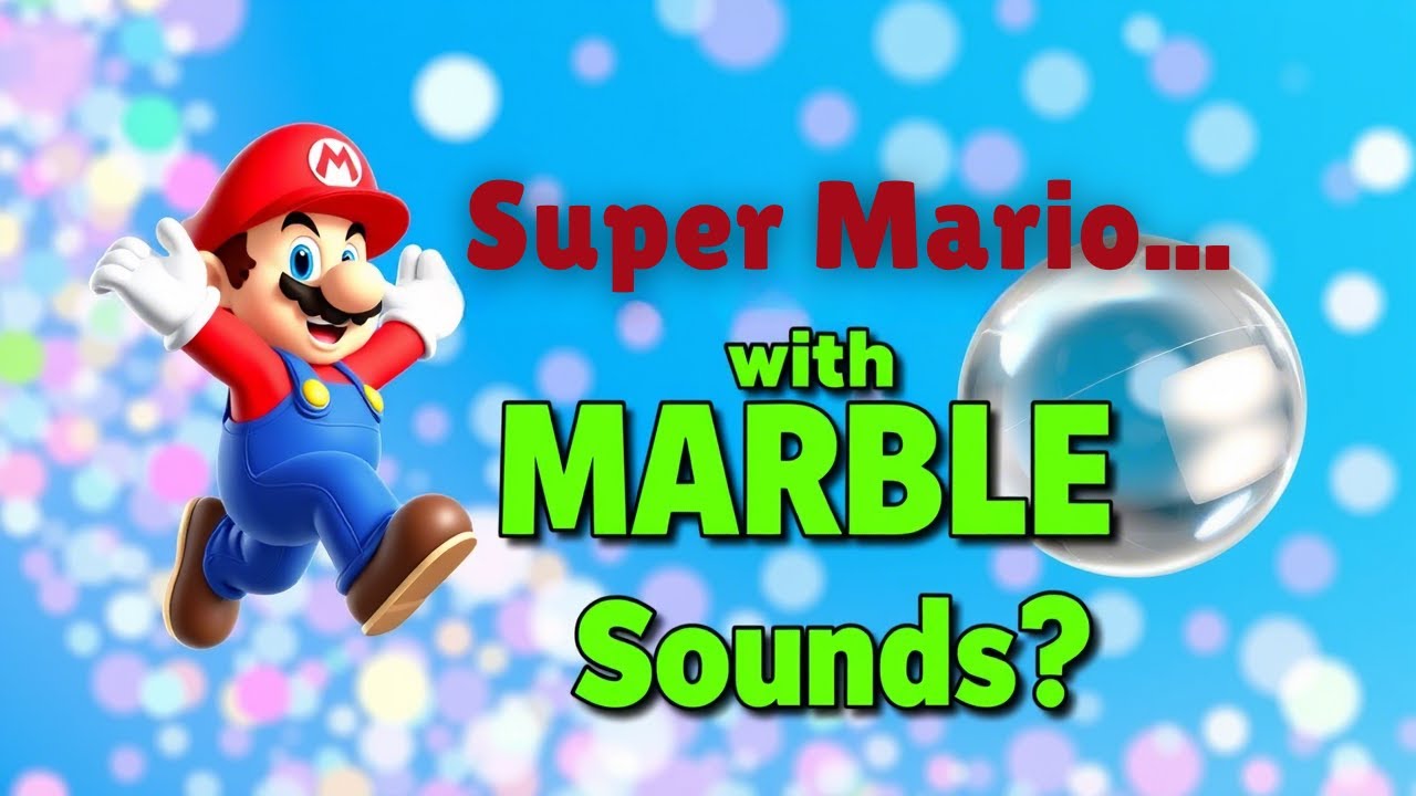 Super Mario bros with Marble ball | Marble sound - YouTube