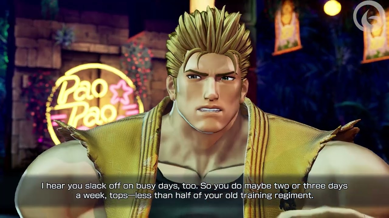 King of Fighters XV - Ryo scolds Yuri for slacking on her training ...