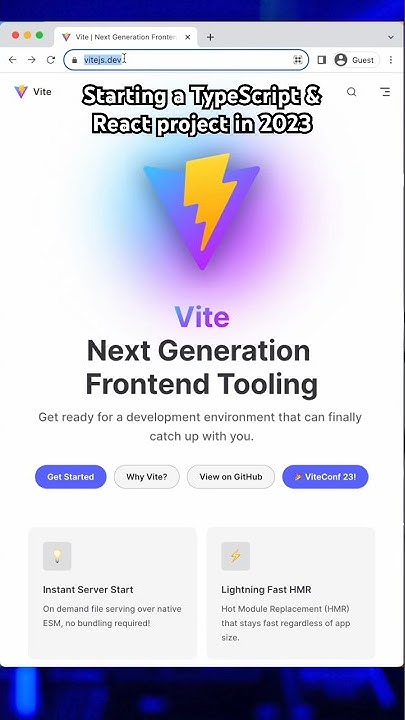 Get Started with TypeScript & React NOW! w/ Vite. #vite react #typescript #coding - YouTube