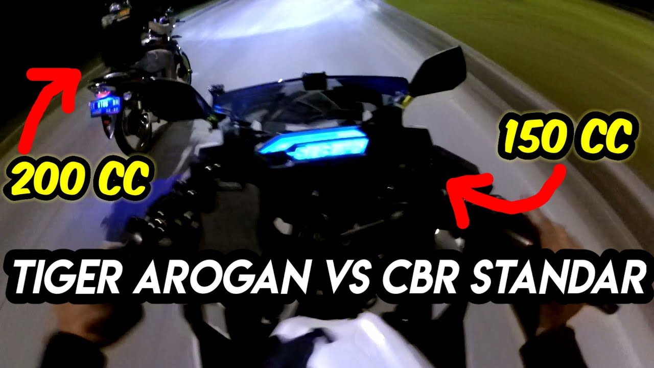 CBR 150 VS TIGER 200 CC || TEST SPEED - YouTube