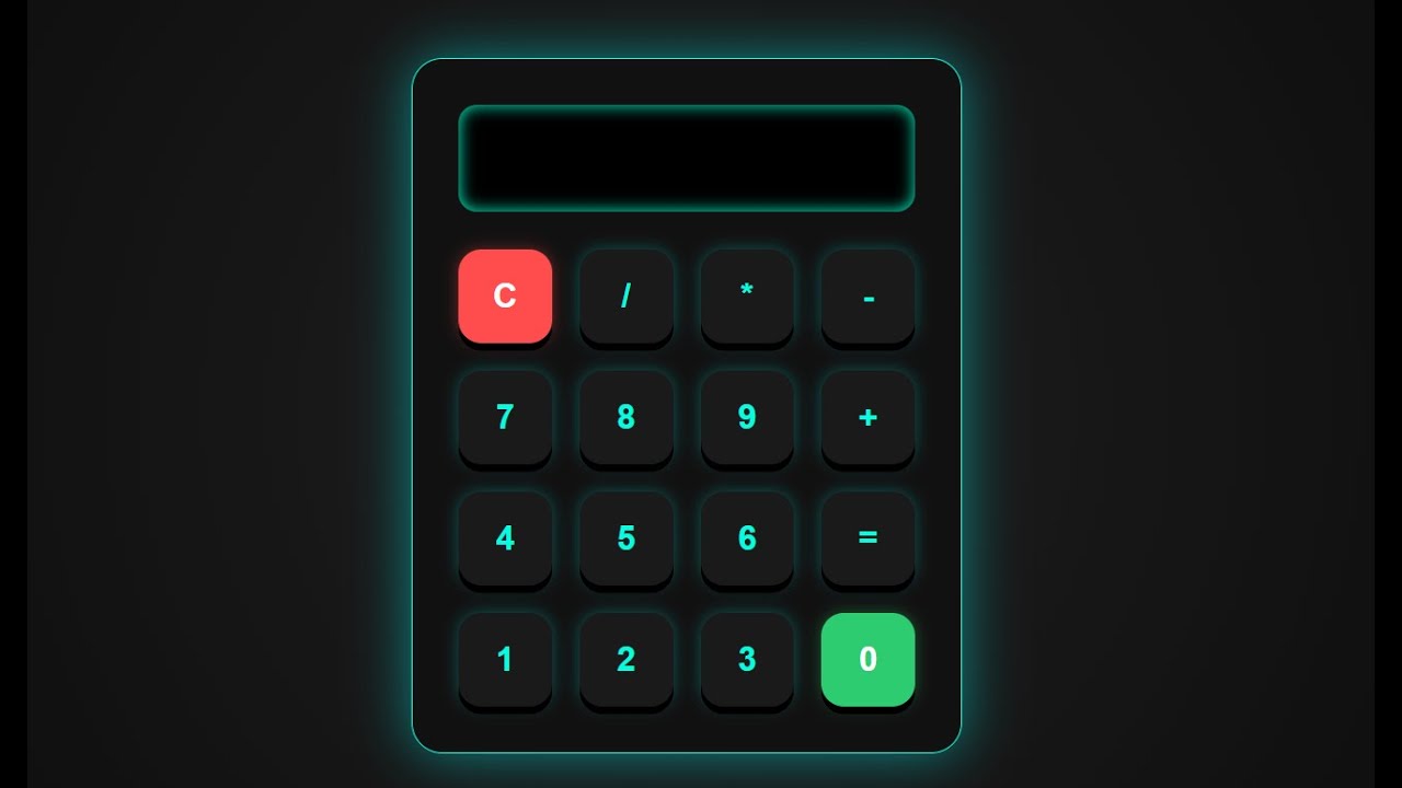 Build a Modern Calculator using HTML, CSS & JavaScript | Beginner Web Development Project - YouTube