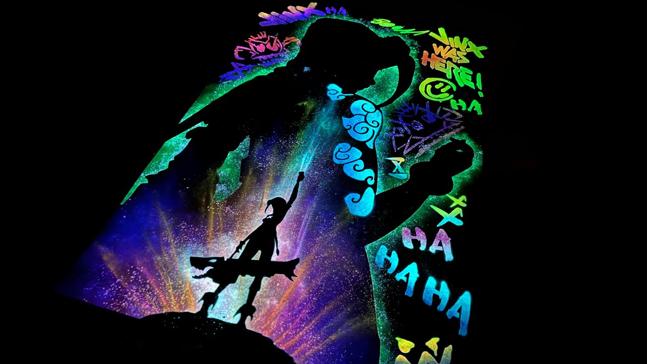 JINX - ARCANE - SPRAY PAINT ART BY SKECH - YouTube