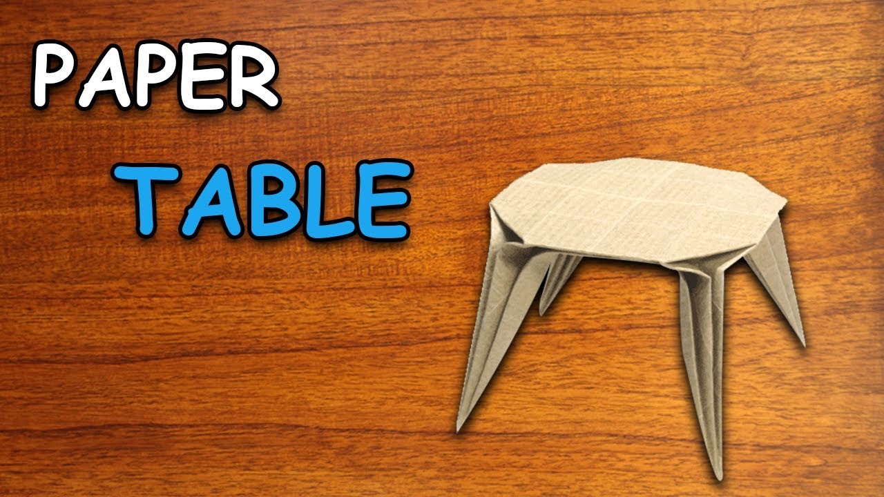 Learn How To Make Paper Table | Origami For Kids | Periwinkle - YouTube