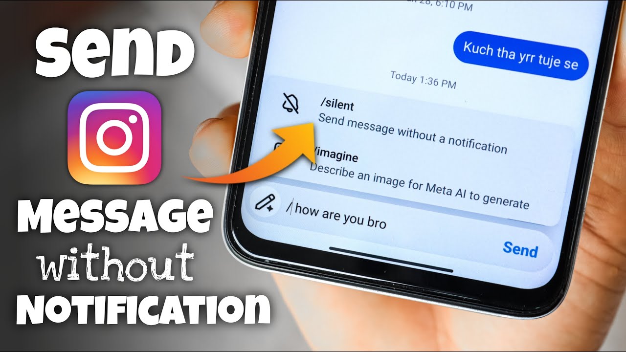 How to Send Message on Instagram Without Notification - YouTube