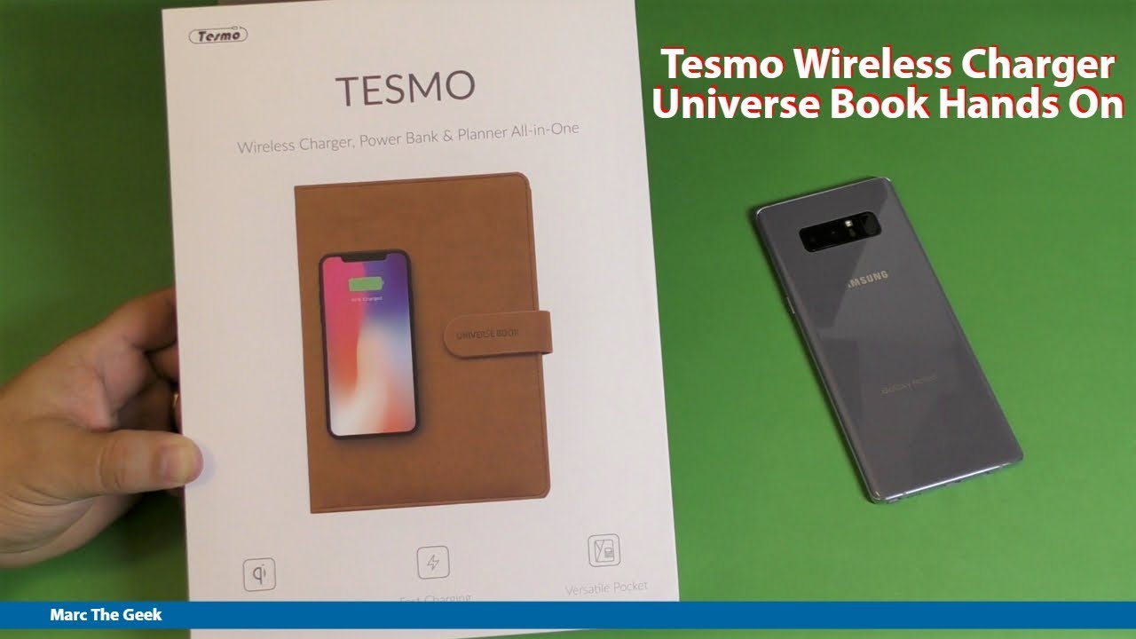 Tesmo Wireless Charger Universe Book Hands On (Read Update) - YouTube