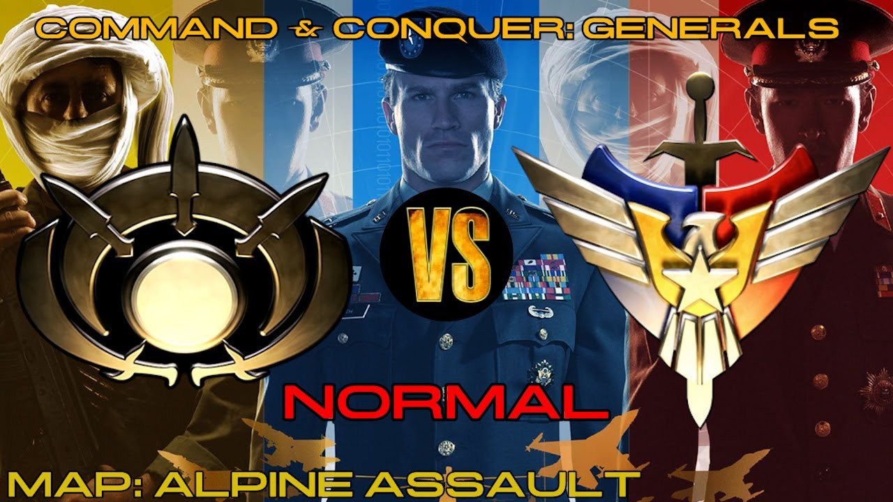 C&C: GENERALS || GLA VS USA || #7 || SKIRMISH || OFFICIAL MAP: ALPINE ...