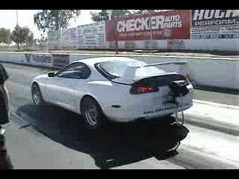 TH400 Auto Supra 1/4 mile WOTM Supra - YouTube