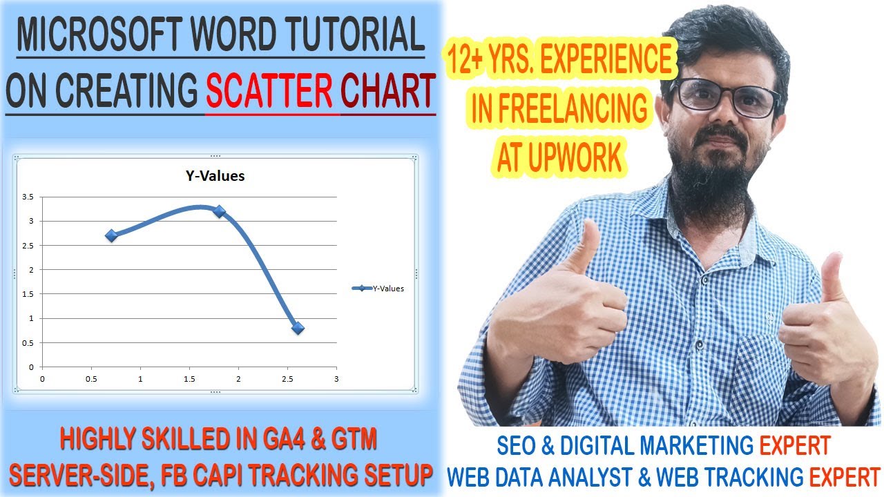 Ms Word Tutorial for Creating SCATTER GRAPH OR Chart #microsoftword # ...