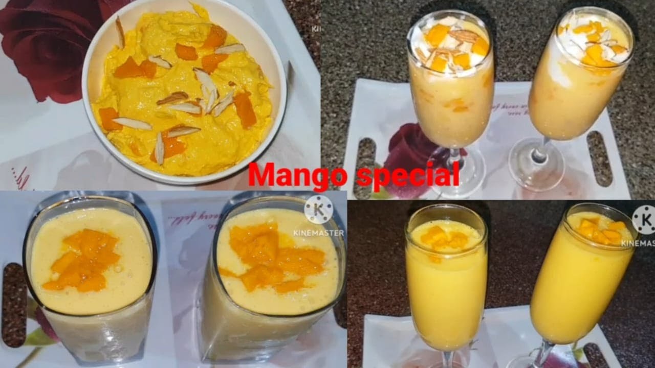 Mango special recipe. Mango special. Mango shrikand. Mango mastani. Mango milkshake. Mango Lassi ...