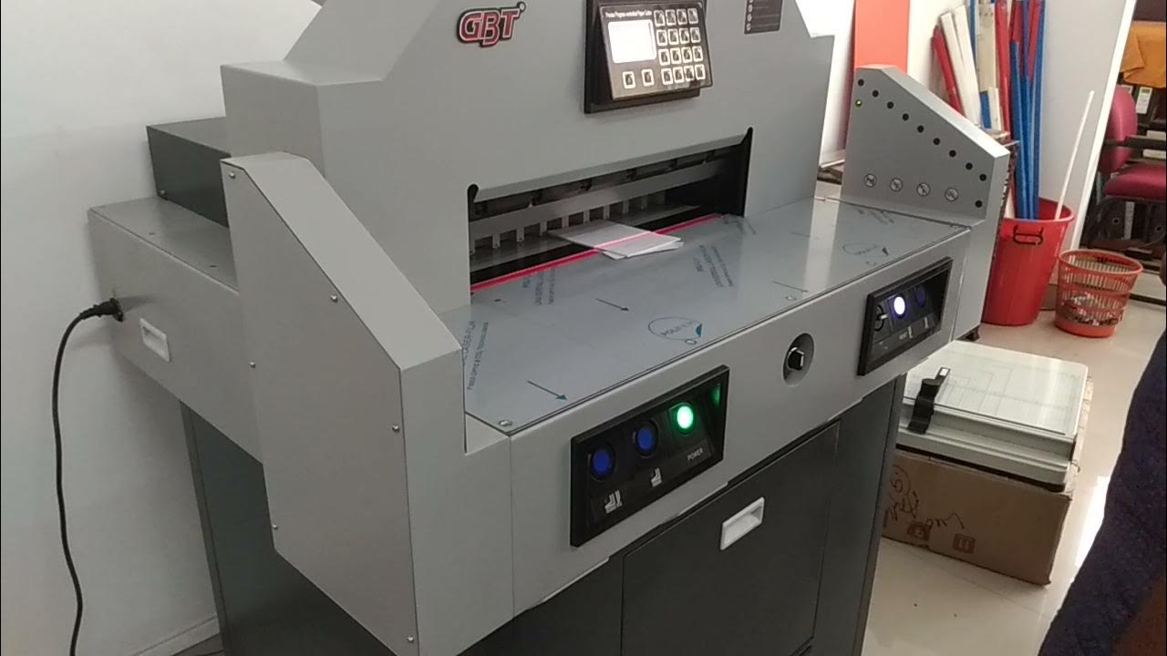Programme cutting machine 20 inch - YouTube