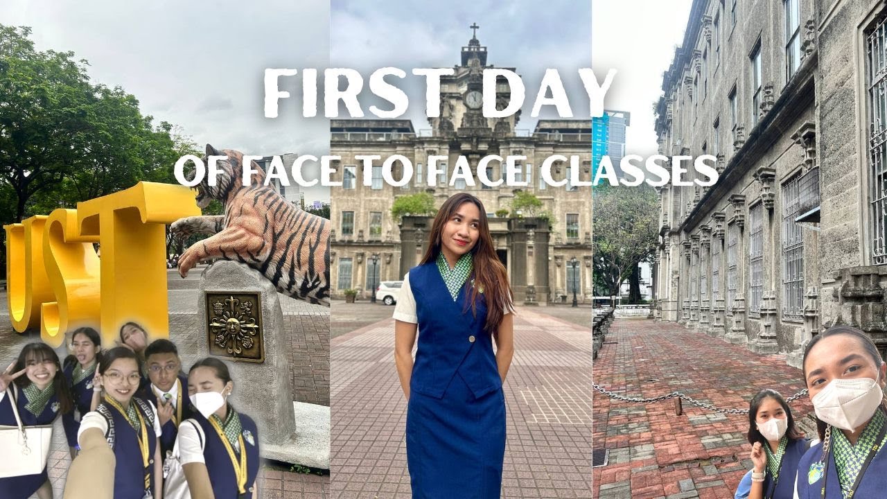First Day of Classes in UST | 3rd Year Tourism Students | Face to Face ...